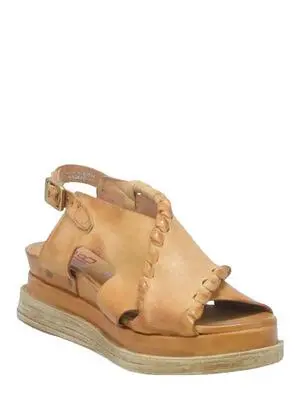A.S.98 Lumi Platform Sandal - Camel