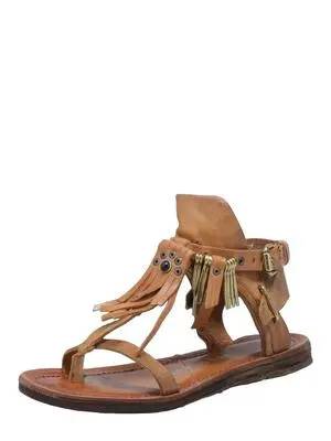 A.S.98 Raleigh Ankle Strap Sandal - Camel