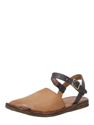 A.S.98 Rodrick Ankle Strap Flat Camel