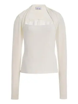 MEL USINE Therese Draped Jersey Top
