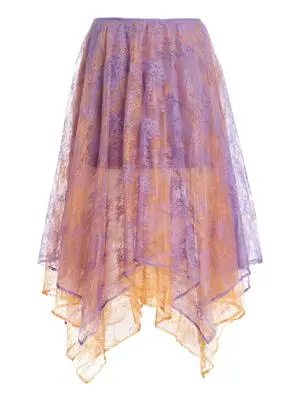 THIRD FORM Handkerchief Lace Skirt - Purple