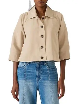 Steve Madden Rhode Crop Jacket - Tan