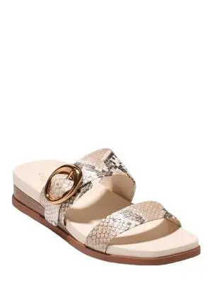 Cole Haan Oaklynn Wedge Sandal Mojave Snake Print Leather