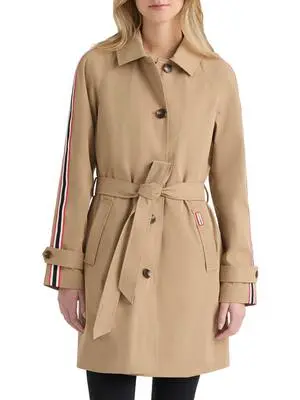 Hunter Stripe Sleeve Trench Coat - British Tan