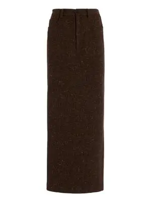 RALPH LAUREN Fontaine Tweed Maxi Skirt