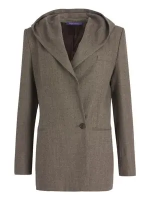 Ralph Lauren Birdseye Tweed Blazer - Taupe