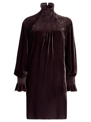 Ralph Lauren Embellished Tarah Mini Dress - Purple