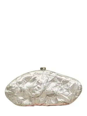 Cult Gaia Caldera Clutch - Silver
