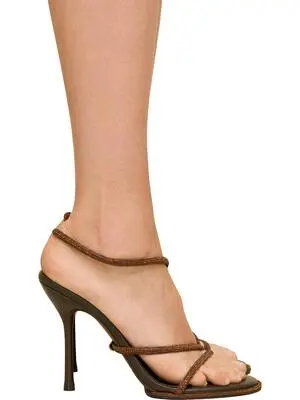 Cult Gaia Candace Pave High Heel - Brown