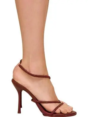 Cult Gaia Candace Pave High Heel - Red