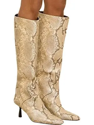 Cult Gaia Catriona Mid-calf Boots - Python