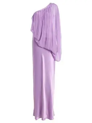 THIRD FORM Solstice One-shoulder Chiffon Maxi Dress - Purple