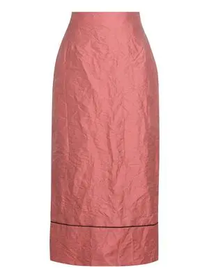 Rachel Comey Crushed Satin Skirt - Pink