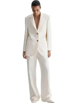 Veronica De Piante Taylor Silk Trouser - Off White