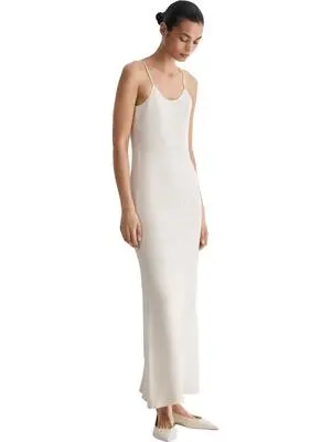 Veronica De Piante Liliana Silk Crochet Dress - Off White