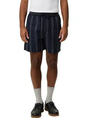 LES DEUX Laws Stripe Shorts - Dark Navy
