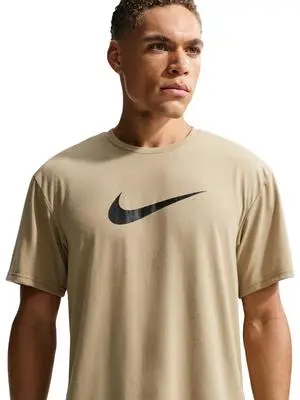 Nike Swim Hydroguard Dri-fit Uv Short Sleeve Top - Brown