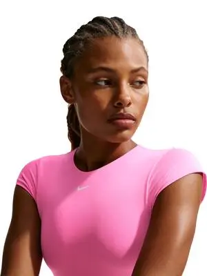 Nike Cropped Swim Top - Pink