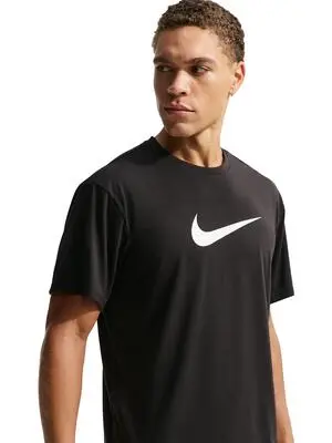 Nike Dri-fit Uv Short Sleeve Top - Black