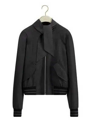 Dior Zipped Jacket - Gray Prince Of Wales Virgin Wool And Cashmere