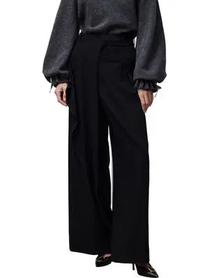 Dior Draped Regular-fit Pants - Black Virgin Wool