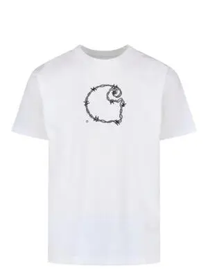 Carhartt Work In Progress 'barbwire C' T-shirt White