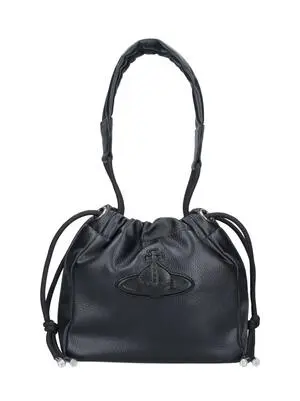 VIVIENNE WESTWOOD Hilary Bucket Bag - Black