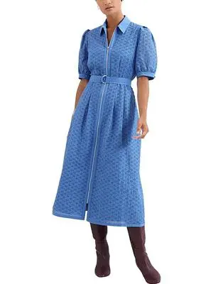 PHASE EIGHT Casey Midi Shirt Dress - Pale Blue