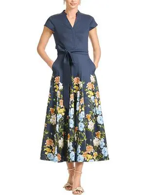 SACHIN AND BABI Ganika Dress - Navy Wildflowers Degrade