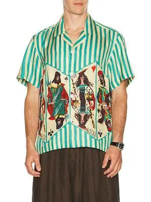 BODE Royals Short Sleeve Shirt - Multi