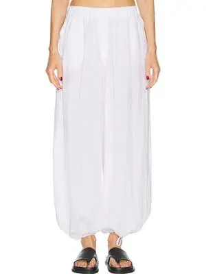 AEXAE Linen Balloon Pant - White