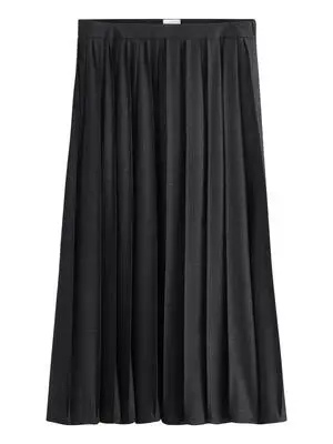 Dior Mid-length Pleated Skirt - Gray Prince Of Wales Virgin Wool And Cashmere