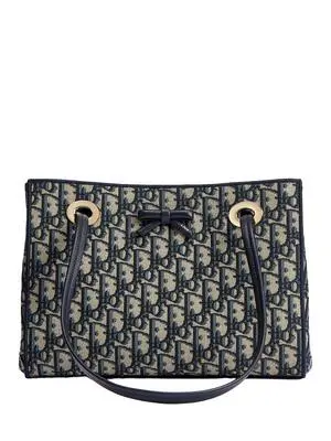 Dior Small Shopper - Blue Dior Oblique Jacquard