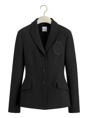 Dior Médaillon Embroidered Bar Jacket - Black Wool And Silk