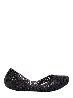 Melissa Campana Papel Caged Ballet Flats - Black