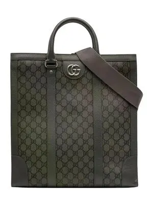 Gucci Gg Supreme Ophidia Satchel - Grey
