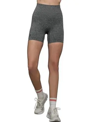On Studio Knit Fitted Shorts - Graphite Heather