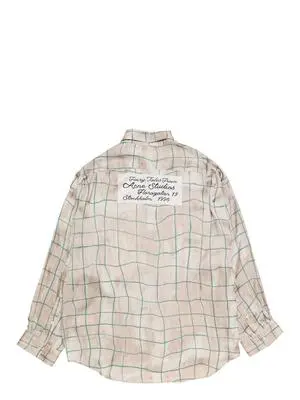 Acne Studios Button-up Shirt Printed - Pink,grey