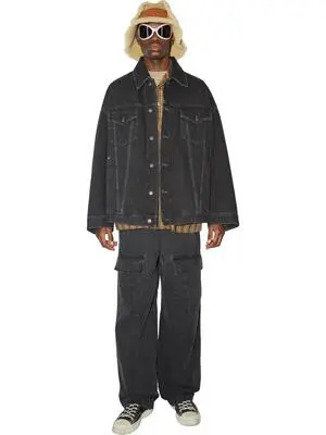 Acne Studios Denim Jacket Oversized Fit - Black