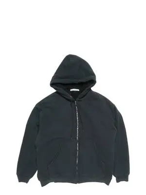 Acne Studios Hooded Zipper Sweater - Faded Black