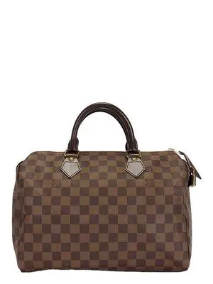 FWRD RENEW Louis Vuitton Damier Ebene Speedy 30 Handbag - Brown