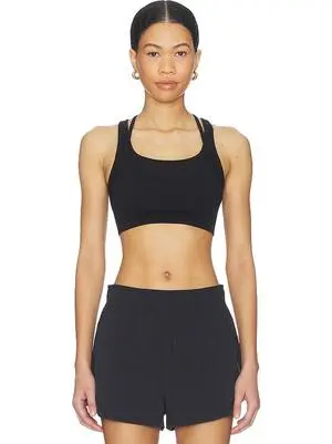 Beyond Yoga Seamless Double Layer Mesh Bra - Black
