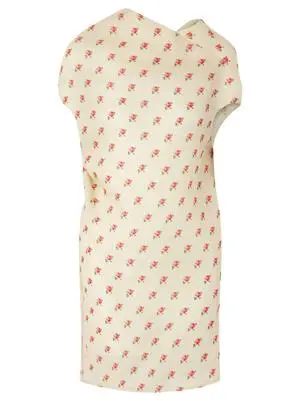 Khaite Floral-print Silk-organza Mini Dress - Pink