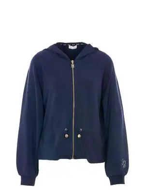 Liu Jo Long-sleeve Zip-up Hoodie - Blue