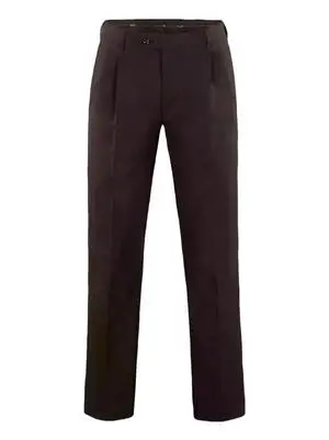 MOORER Jarvis-slw Pleated Trousers - Brown