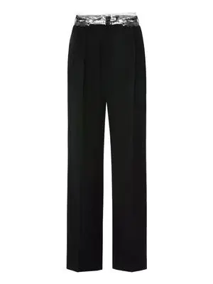 MAISON MARGIELA Welt-pocket Virgin Wool Trousers - Black