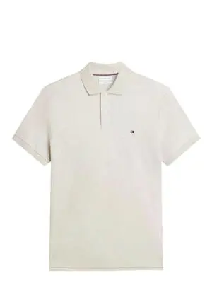 Tommy Hilfiger Logo-detail Polo Shirt Neutrals