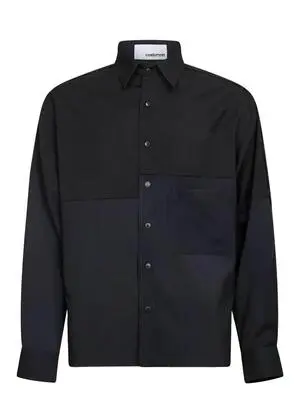 COSTUMEIN Colourblock Patch-pocket Shirt - Blue