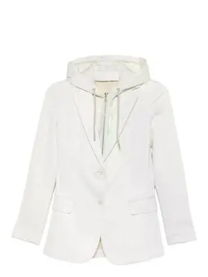 Eleventy Hooded Blazer - Neutrals