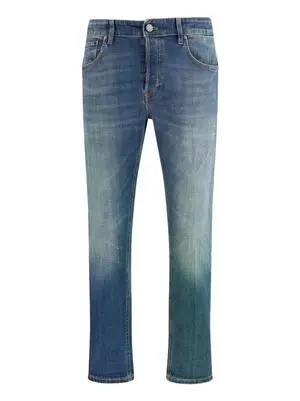 PT TORINO Patch-pocket Straight Leg Jeans - Blue